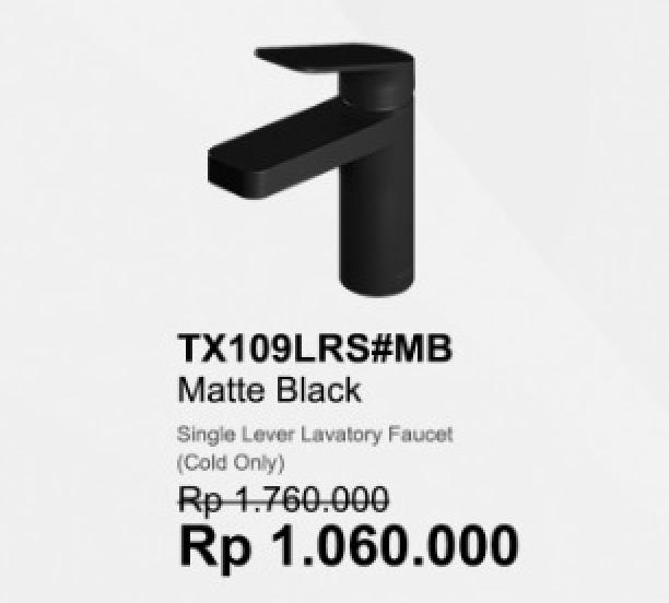 Jual Kran TOTO TX109LRS Matte Black cold only - Jakarta Barat - Depo Pinangsia | Tokopedia