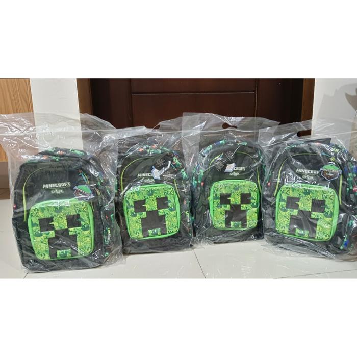Jual Smiggle Minecraft Backpack/ Tas Anak Sekolah SD Minecraft/ kado ...