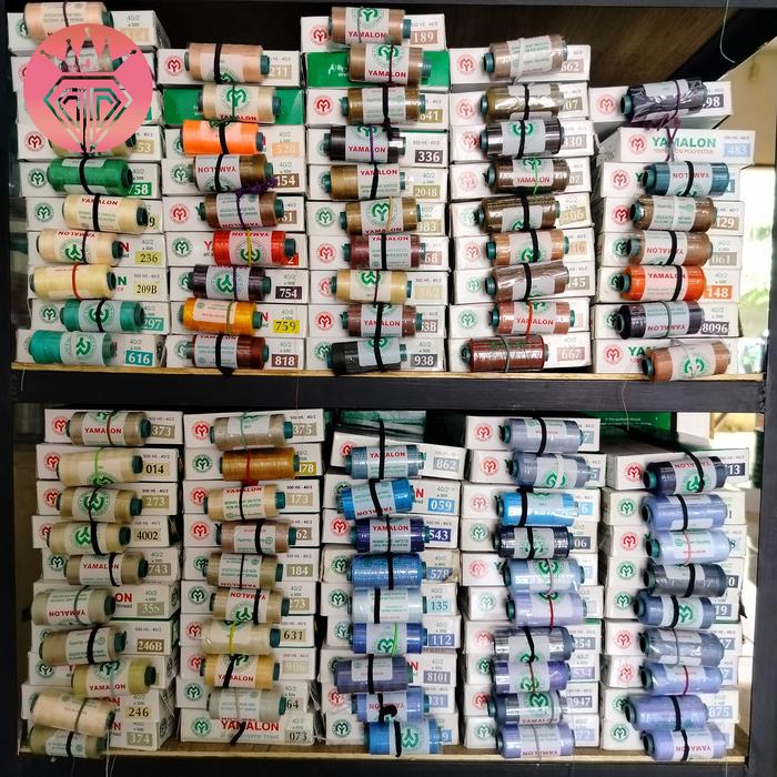 Jual Benang Jahit YAMALON 500 Yard Benang Spun Polyester Benang Jahit ...