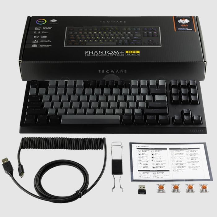 Jual Tecware Phantom Plus Elite 87 Black Rgb Mechanical Keyboard Gaming ...