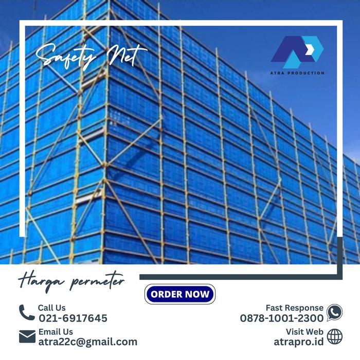 Jual SAFETY NET / POLYNET BIRU / JARING PROYEK WARNA BIRU PERMETER ...
