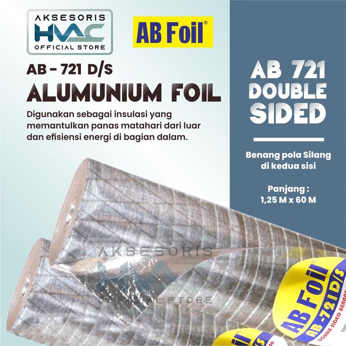Jual Alumunium Foil Insulasi Atap Merk AB Foil 721 Dua Sisi Double Sided - Jakarta Pusat ...