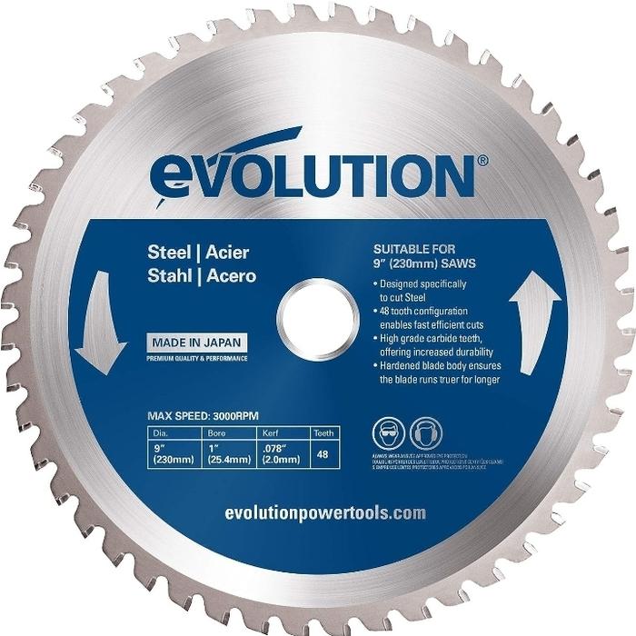 Jual Circular Saw Blade Evolution 9 in. 48T 230BLADEST Steel Cutting ...