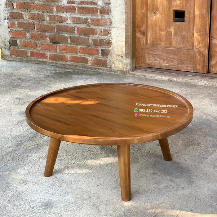Jual meja kayu jati, meja pantai, meja teras,meja mkan pendek minimalis ...