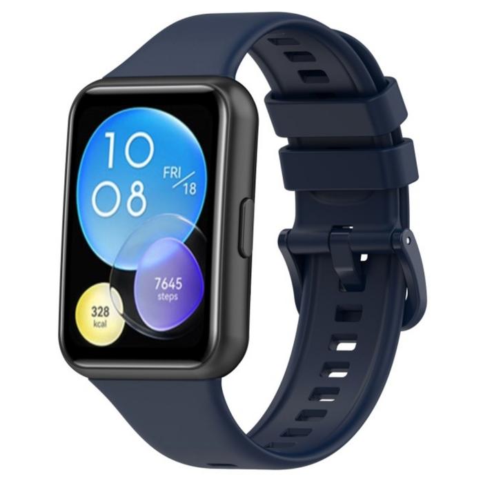 Jual Strap Silicone / Tali Jam Huawei Watch Fit 2 - Navy - Jakarta ...