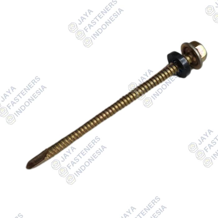 Jual Roofing Screw 12x125 | Skrup Roofing Kuning | BAUT BAJA RINGAN 12 ...