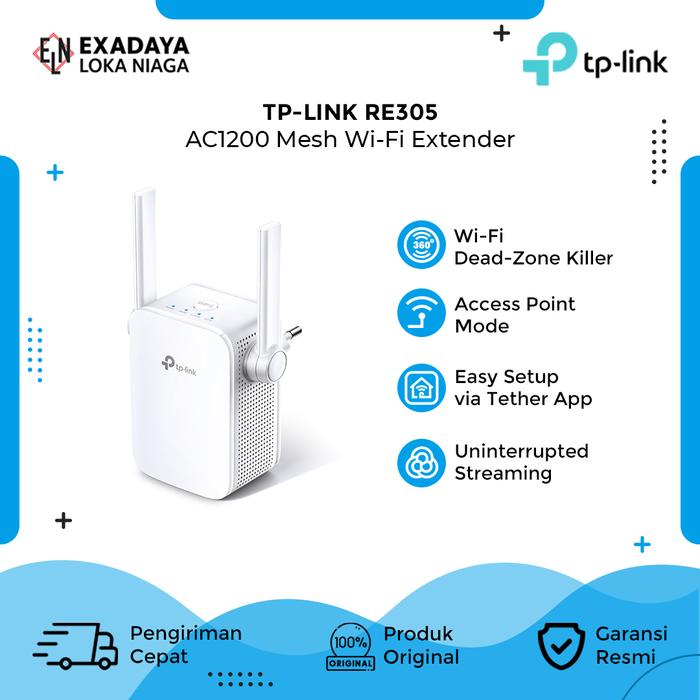 Jual TP-Link RE305 AC1200 Wireless Wi-Fi Range Extender Dual band ...