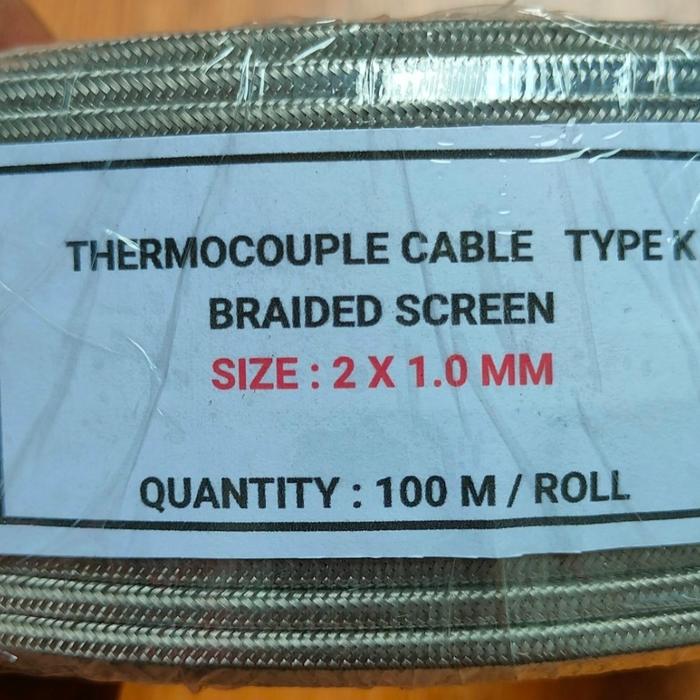 Jual kabel thermocouple type k . 2 X 1.0 MM . braided screen - Jakarta ...