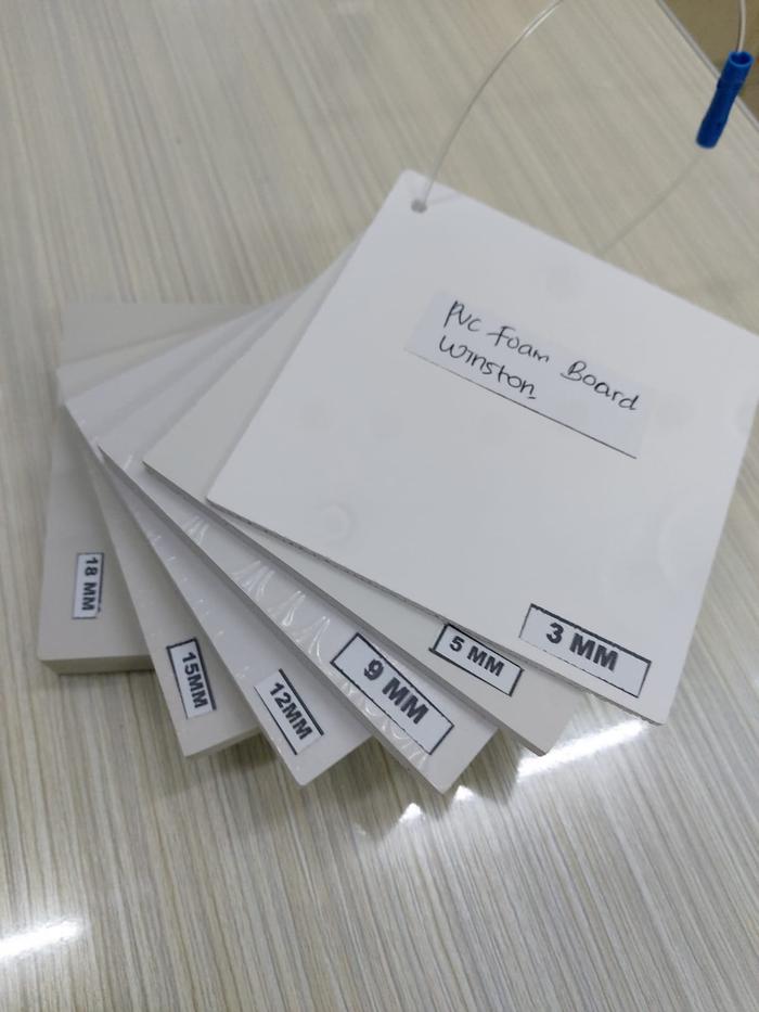 Jual SAMPLE PVC FOAM SHEET BOARD WINSTON 10X10 SEMUA UKURAN WINSTON ...
