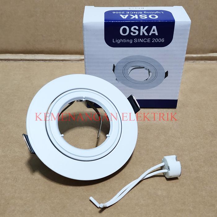 Jual OSKA KAP LAMPU MR16 / RUMAH LAMPU DOWNLIGHT MR16 / CASING CASE ...