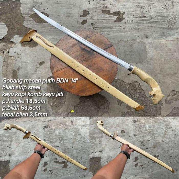 Jual Golok Panjang Gobang Macan Putih Baja siap Pakai - Kab. Sukabumi - GST Store SMI | Tokopedia