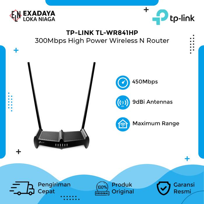 Jual TP-Link TL-WR841HP 300Mbps High Power Wireless N Router - Black ...