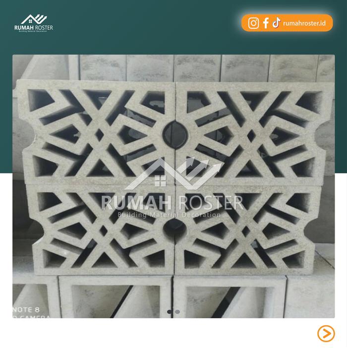 Jual Roster Beton Abu/Roster Minimalis/Roster Modern Motif Spiderman ...