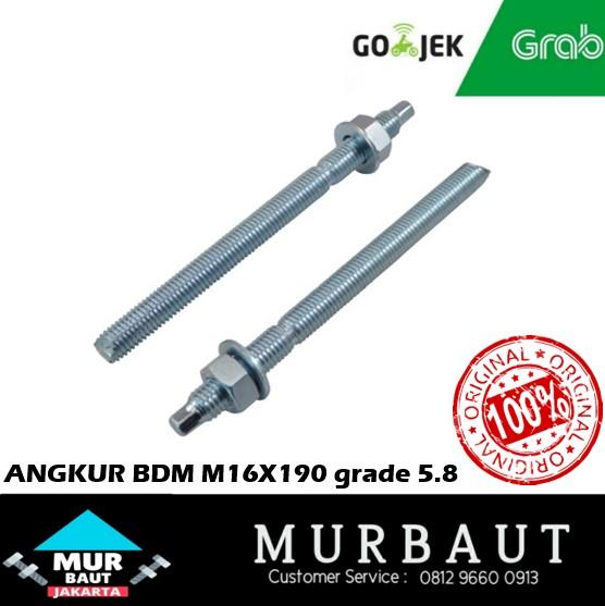 Jual ANGKUR STUDBOLT BDM M16x190 GRADE 5.8 - Jakarta Selatan - Murbaut ...