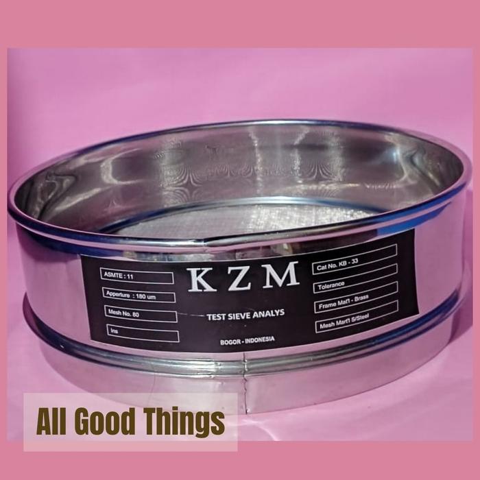 Jual Ayakan Test Sieve Mesh 80 (180 um) Stainless Steel Diameter 20 cm ...