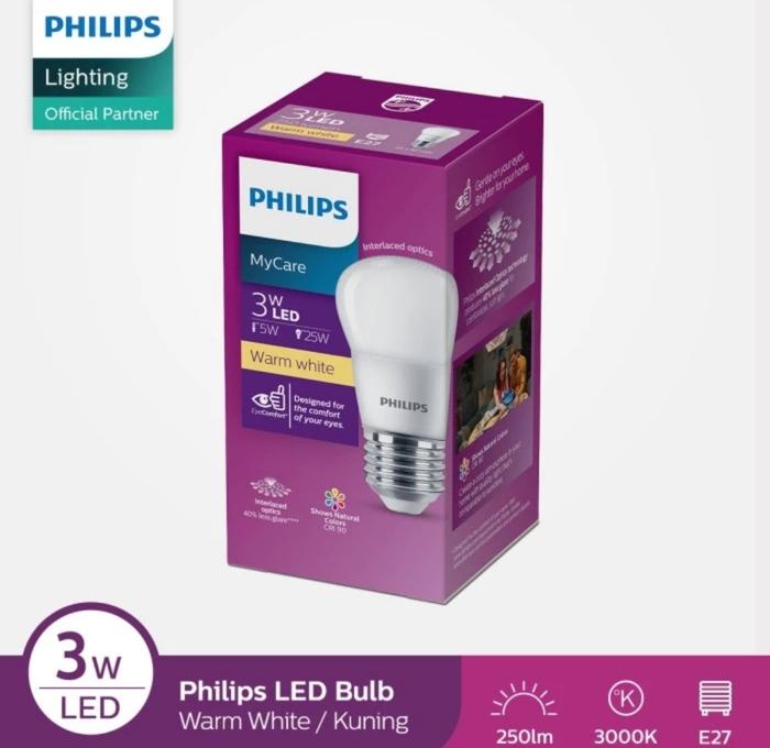 Jual Lampu LED Philips MyCare 4 6 8 10 12 W Watt Kuning Warm White 3000K - 3w - Jakarta Barat ...