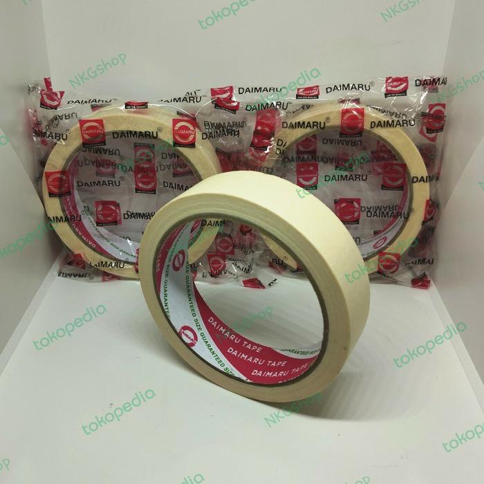 Jual masking daimaru 1inch/lakban kertas daimaru 24mm x 21meter (SATUAN ...