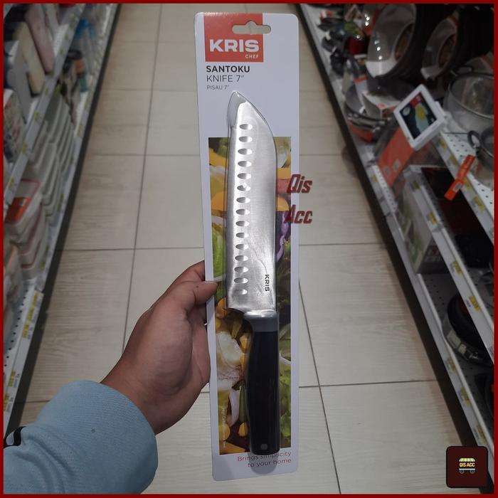 Jual KRIS Chef Santoku Knife 7 Inch Pisau Dapur Serbaguna 18 Cm - Kota ...