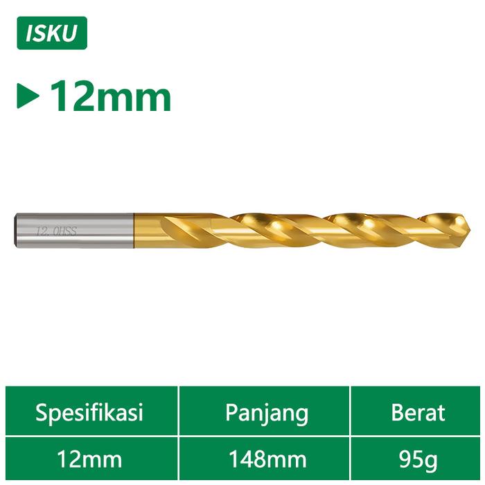 Promo ISKU Mata Bor HSS Steel Titanium 3-10mm/Kayu/Besi/kerami/Mata Bor ...