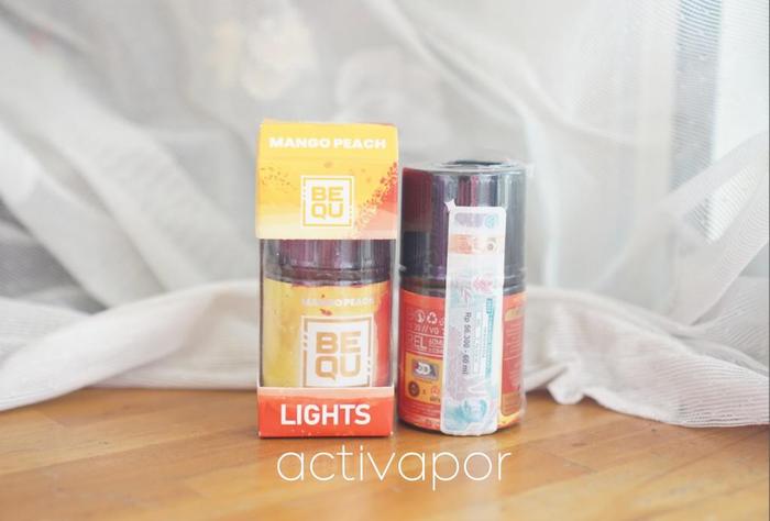 Jual BEQU LIGHTS V2 3mg Mango Peach Liquid Vape 60ml Beku Dingin Freeze ...