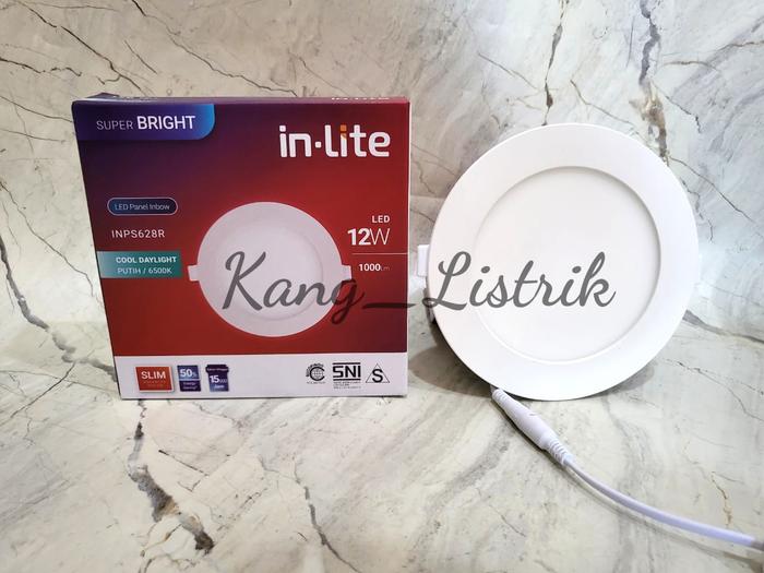Jual Lampu Downlight LED Panel Inlite 12Watt INBOW BULAT / INPS628R 12W ...