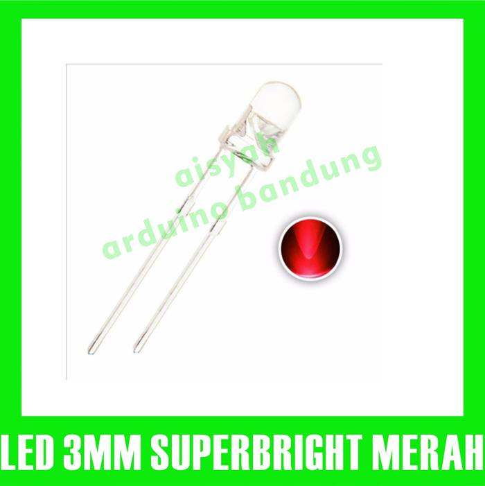 Promo LED 3MM 3 MM MERAH CLEAR BENING NYALA WARNA MERAH RED - Kota ...