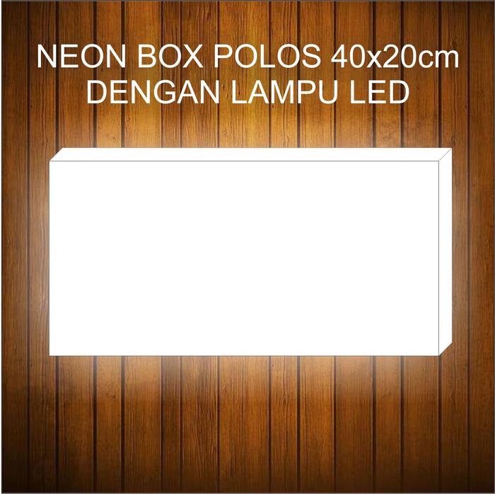 Jual Neon Box Akrilik Polos 40x20cm Dengan Lampu LED - Kota Yogyakarta ...
