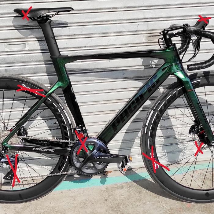 Jual Frame Balap Roadbike Road Pacific Primum Pro Disc bukan Polygon ...