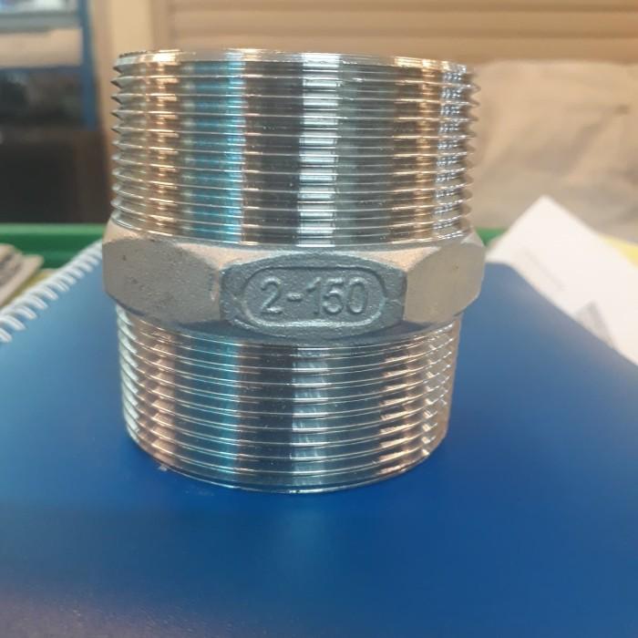 Jual Double neple Drat Stainless ss 304 2" inch Class 150 - Jakarta ...