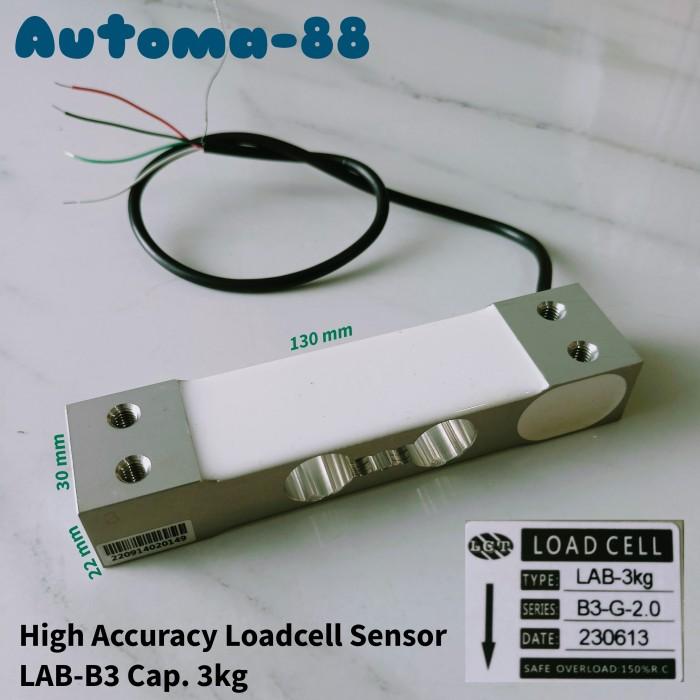 Jual LAB-B3-3kg Panjang 13cm Single Point Load cell Sensor 3 kg High ...