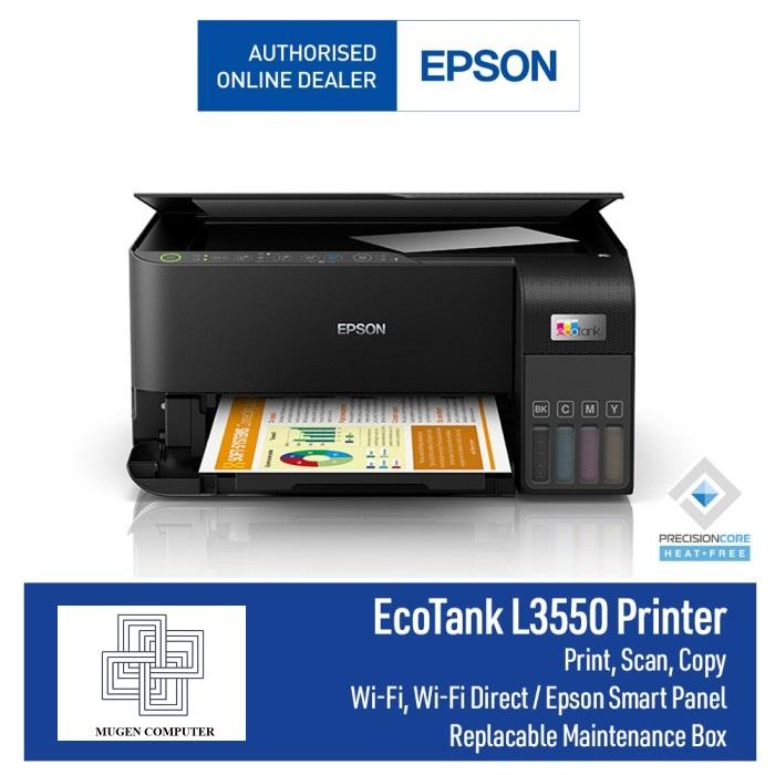 Jual Printer Epson EcoTank L3550 A4 Print Scan Copy WiFi PrecisionCore ...
