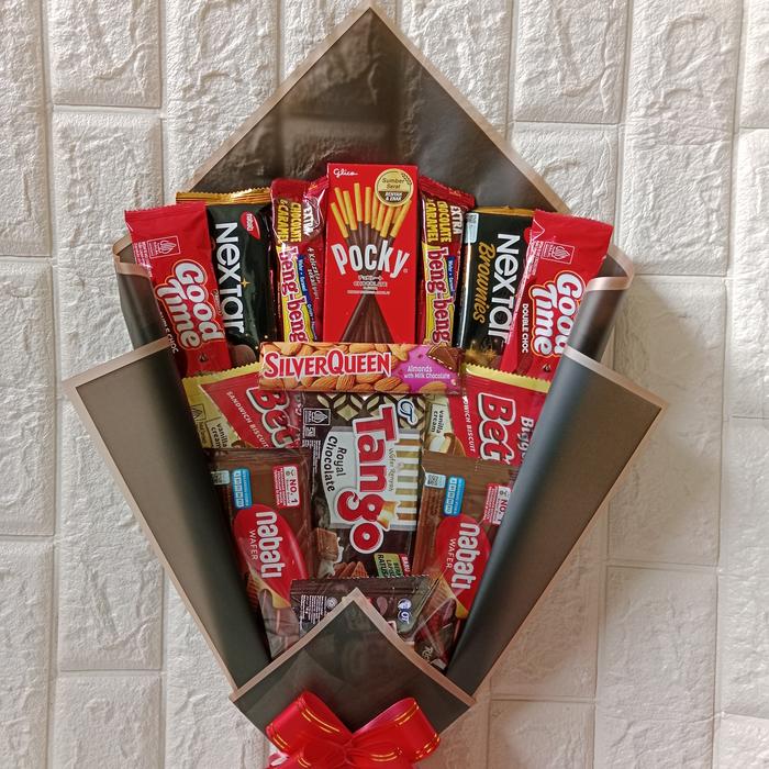 Jual Bucket Snack / Snack bauquet, sidang, wisuda, ultah, CHOCO H18 ...