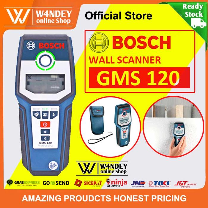 Jual Bosch GMS 120 Wall Scanner Detector Metal Detektor Dinding ...