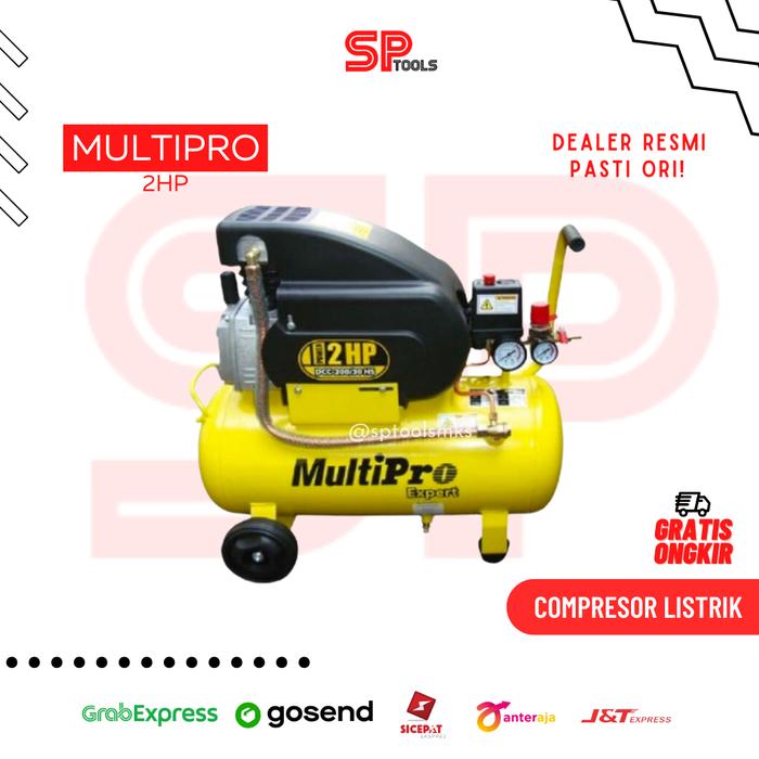 Jual COMPRESOR / COMPRESSOR KOMPRESOR LISTRIK 2HP MULTIPRO DDC200 30L ...