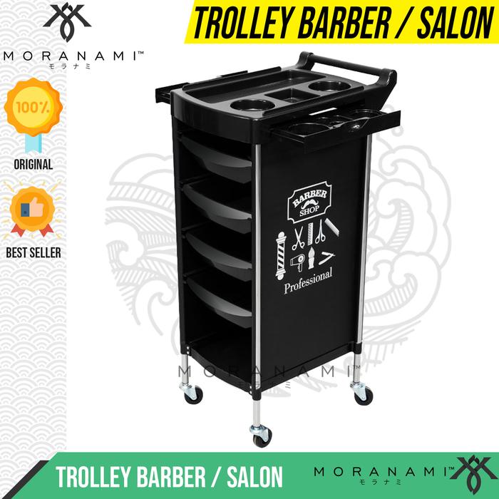 Promo Trolley Trolly Troli Rak Dorong Peralatan Alat Barber Barbershop ...