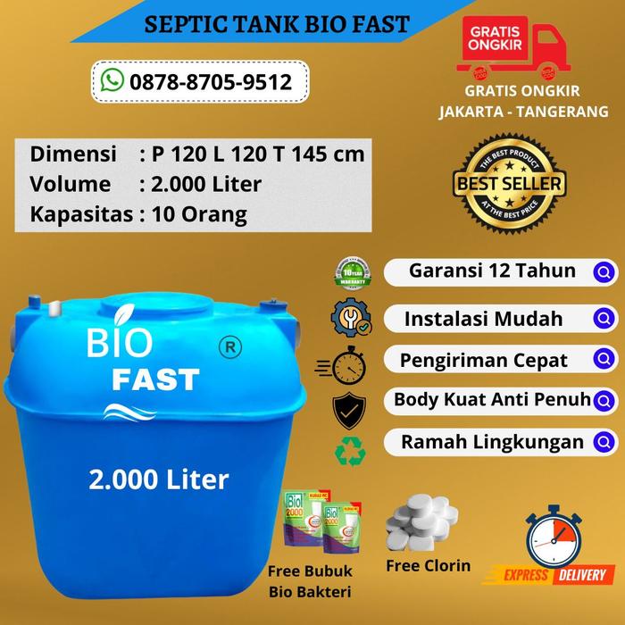 Jual septic tank bio septic tank biotech biotaf biotank biofill 2.000 ...