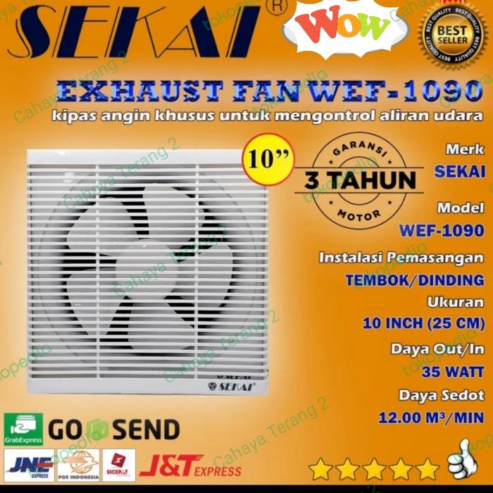 Jual Exhaust Fan Sekai 10 Inch Kipas Exhaust Dinding 25 Cm 10 Inch ...