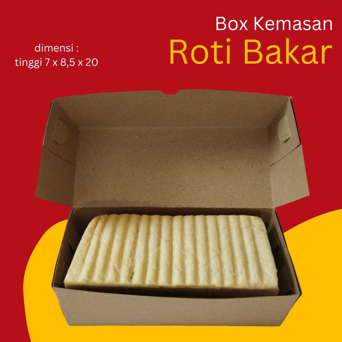 Jual box kardus kemasan kotak roti bakar bandung kraf coklat laminasi ...