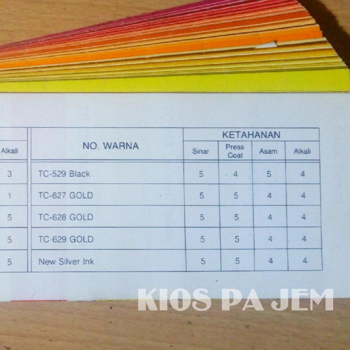 Jual Tc Color Guide 1990, Tinta Cetak Offset Cemani Toka Colour ...