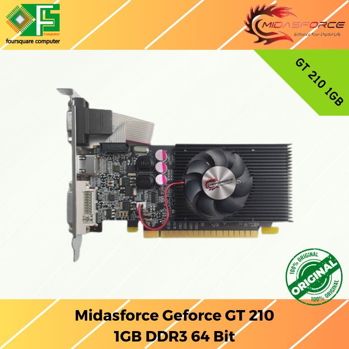Jual VGA Midasforce nVidia Geforce GT 210 1GB DDR3 64BIT - Kota Bandung - Foursquare Computer ...