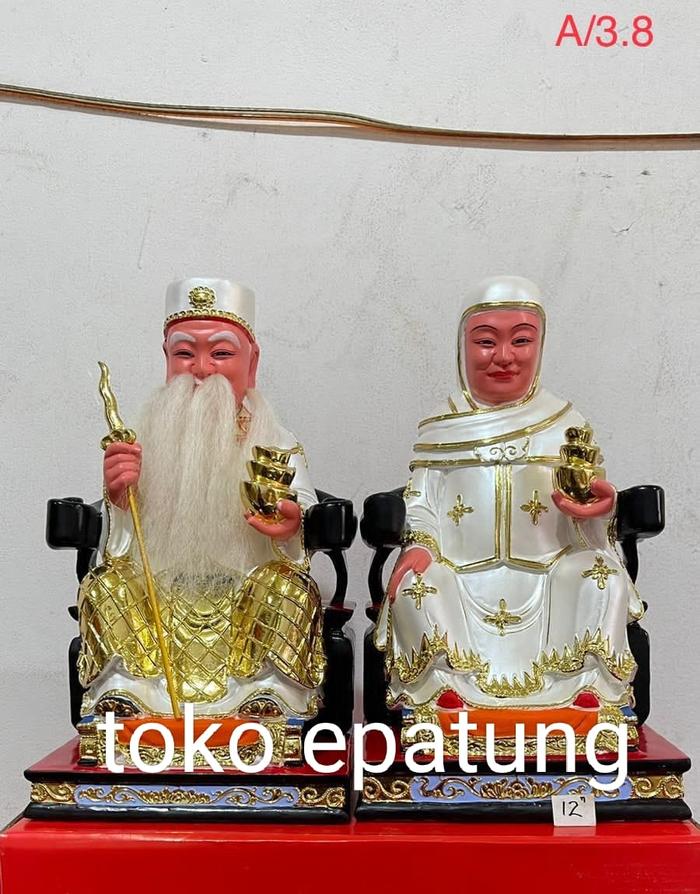Jual patung datuk / natuk / pak haji / datuk po - kris - kayu - 12 inch ...