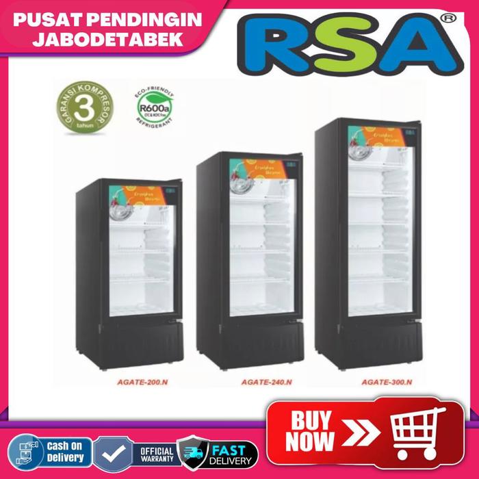 Jual RSA Showcase Cooler AGATE-240 || AGATE 240 Lemari Pendingin Pintu ...