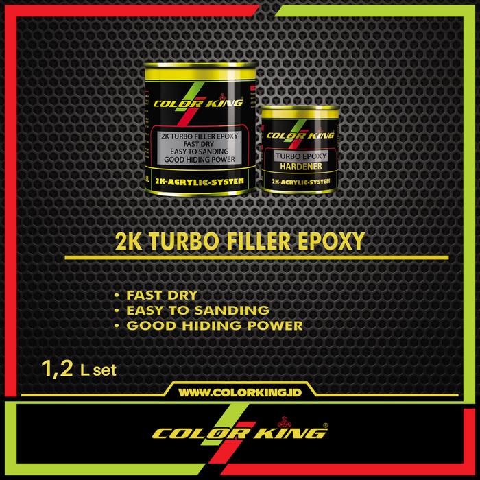 Jual Epoxy Filler/Cat Dasar-2K COLORKING EPOXY FILLER TURBO WHITE-1,2L ...