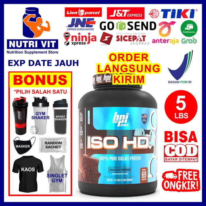 Jual BPI ISO HD 5 Lbs BPI Whey Protein Isolate ISO HD 5Lbs Iso Whey ...