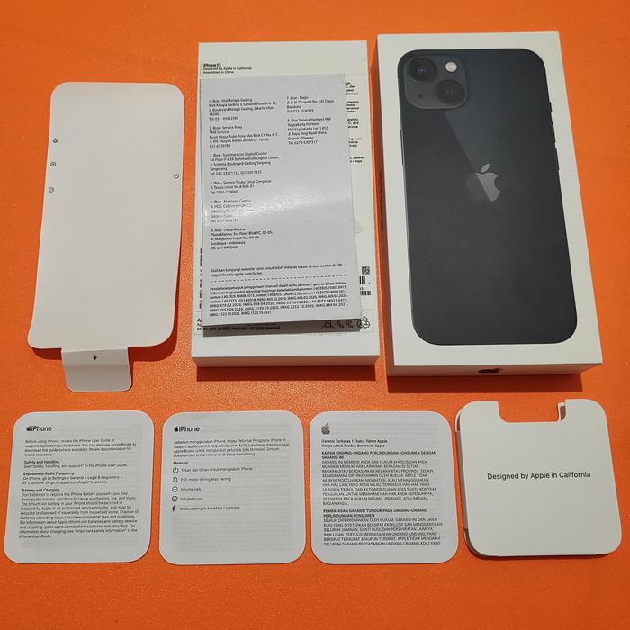 Jual Dus Box iPhone 13 Midnight iBox Original Copotan + Kartu Garansi ...