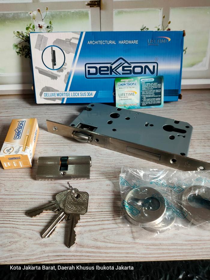 Jual Mortise lock Dekkson MTS RL DL 8685 SSS Plus Silinder (DC / TC ...