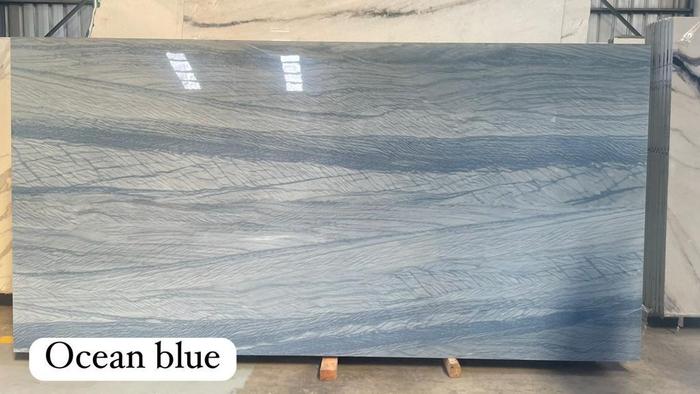 Jual Compress marble / Marmer Buatan / Composit High Gloss Ocean Blue ...