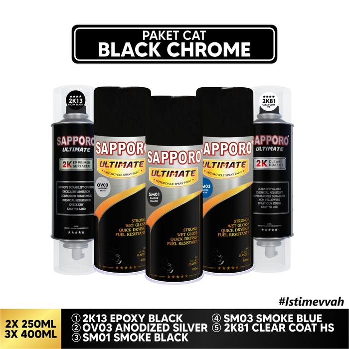Jual Paket Cat Black Chrome Ala Sapporo / Sapporo Ultimate / Cat Semprot - Kota Bandung ...