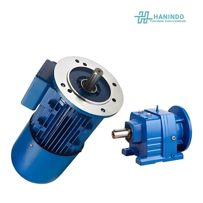 Jual Helical Gear Motor Aero Ratio 1:80 4kw/5.5hp 3ph 380v C/W Brake ...