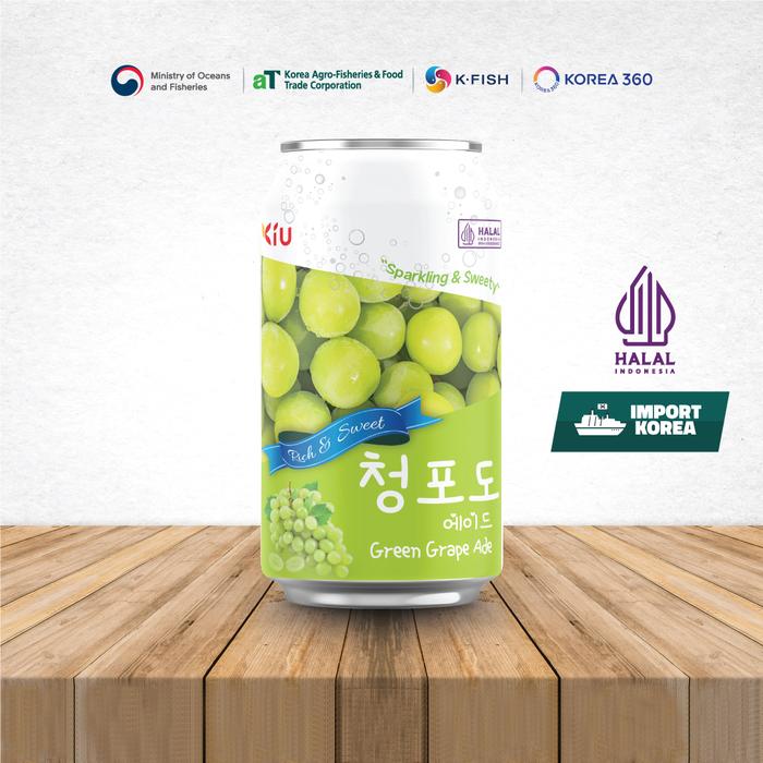 Promo K- Green Grape Ade/Minuman Karbonasi Rasa Anggur Hijau 350ml ...